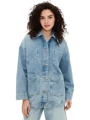 Free People Avery Denim Jacket - Got The Blues