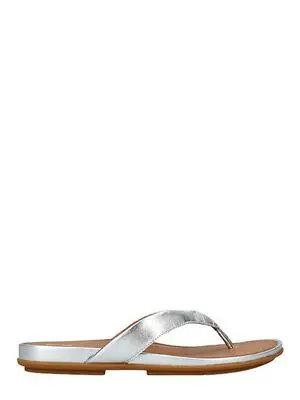 Fitflop Gracie Leather Sandals - Silver