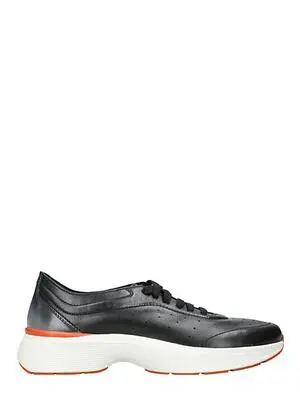 Santoni Bounce Leather Low-top Trainers - Black