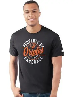 STARTER Baltimore Orioles Prime Time Property Of T-shirt - Black