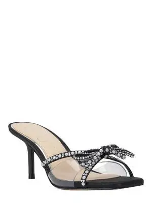 Jessica Simpson Cornilia Slide Sandal Black/ Clear