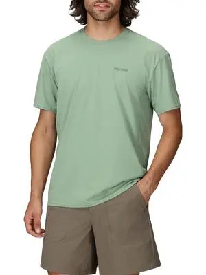 MARMOT Airexchange Solarshield Upf Crewneck T-shirt - Agate Green