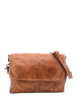 Bed Stu Ziggy Leather Crossbody Belt Bag Tan Rustic