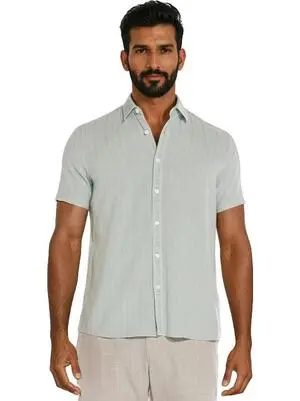 LEDGER & FORD Avila Stretch Shirt - Sage