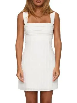 Princess Polly Tie Back Sleeveless Mini Dress - White