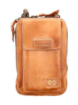 Bed Stu Alelike Crossbody Phone Holder Tan Rustic