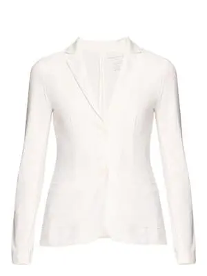 Majestic Filatures Soft Touch Two Button Blazer Blanc