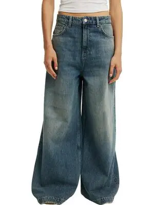 COTTON ON 91 Wide Leg Jean - Britney Blue