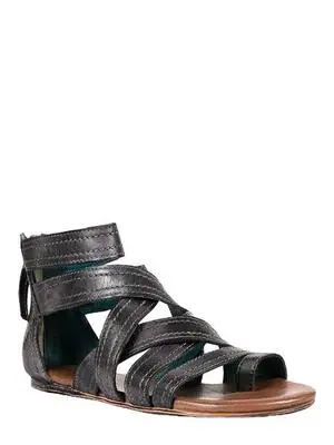 ROAN Royalty Leather Sandal - Black Hd Tml