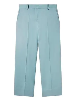 Stella McCartney Pleated Straight-leg Trousers - New Celadon