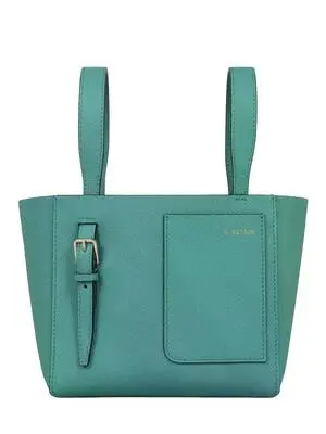 VALEXTRA Micro Soft Bucket Bag - Blue