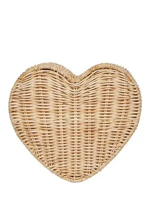 KAYU Sisal Straw Heart Crossbody - Natural