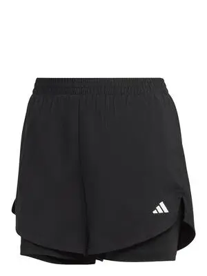 Adidas Aeroready Training Minimal Two-in-one Shorts - Black / White