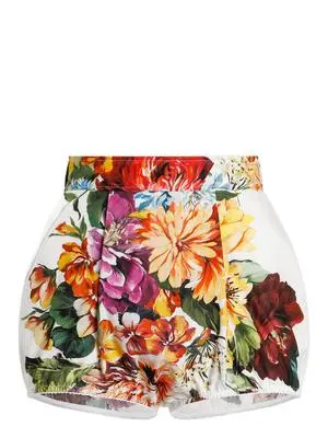 Dolce & Gabbana Bouquet- Poplin Shorts - Print