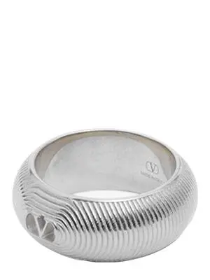 Valentino Garavani Ovalette Vlogo Ring - White