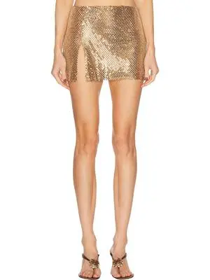 Retrofete Pax Embellished Mini Skirt - Ecru