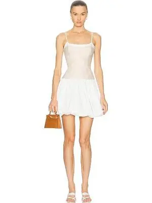 Simkhai Fifi Bubble Mini Dress - Sand Multi