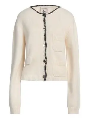 SEMICOUTURE Knitted Cashmere-blend Cardigan - White
