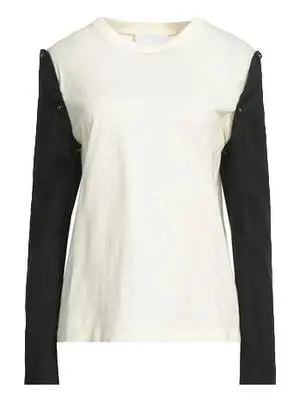Erika Cavallini T-shirt With Detachable Sleeves - Cream