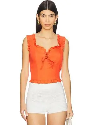 Astr The Label Raelyn Top - Orange