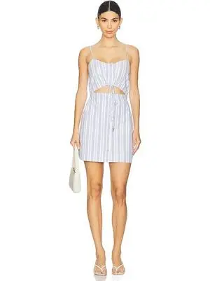 Simkhai Annie Mini Dress - French Blue Stripe