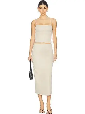 ALL THE WAYS Leonie Maxi Skirt Set - Khaki