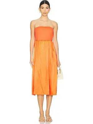 Michael Stars Solange Midi Dress - Persimmon