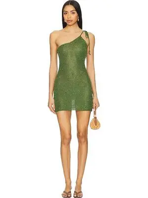 BANANHOT Eliza Dress - Glitter Jungle Green