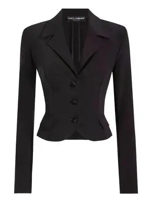 Dolce & Gabbana Sculpted Blazer - Black