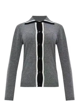 Marni Virgin Wool Cardigan - Grey
