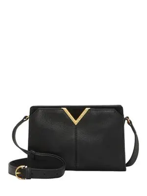 Vince Camuto Tasha Leather Crossbody Bag - Black