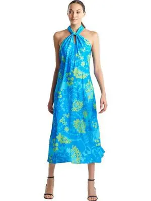 Natori Halterneck Dress - Blue
