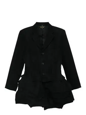 Comme Des Garçons Asymmetric Hem Blazer - Black