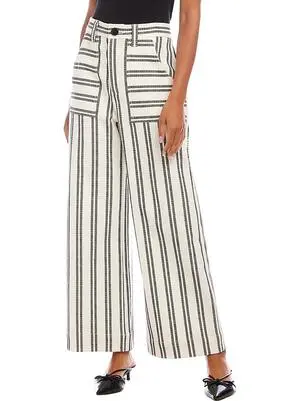 Fifteen Twenty Rylee Cropped Pants - Stripe