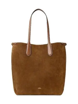 Polo Ralph Lauren Bellport Leather North-south Tote - Cinnamon/cuoio