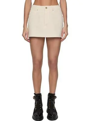 Rebecca Minkoff Nala 5 Pocket Skirt - Natural