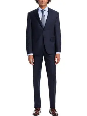 Canali Siena Screenweave Regular Fit Suit - Navy