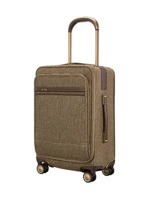 HARTMANN Tweed Collection 22" Wheeled Carry On Suitcase - Tweed/natural Leather