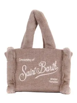 MC2 SAINT BARTH Knitted Tote - Beige
