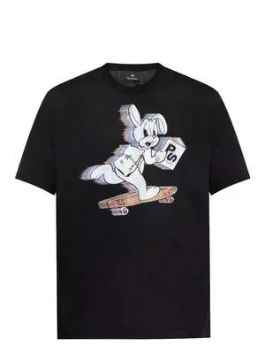 Paul Smith Skate Bunny-print T-shirt - Black