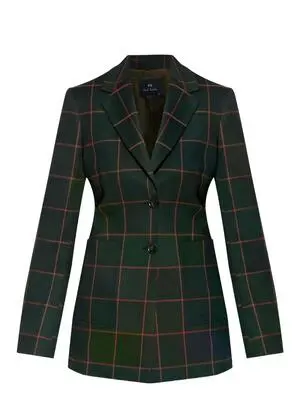 Paul Smith Checked Blazer - Green