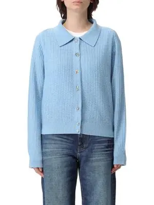 Marc Jacobs Collared Knit Sweater Gnawed Blue