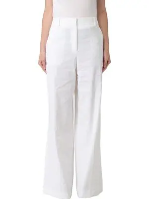 Theory Wide Leg Trousers - White
