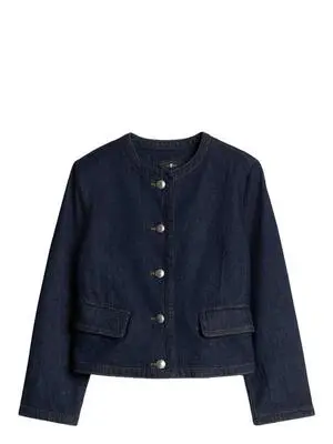 7 For All Mankind Lady Smoove Jacket - Denim