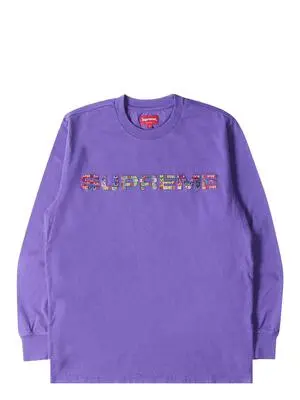 Supreme Meta Logo Long-sleeve Top 'purple' Purple