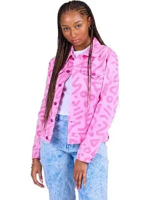 MOKUYOBI Zap Denim Jacket Raspberry