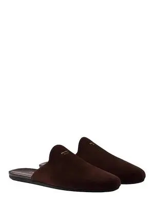 Prada Suede Mules - Brown