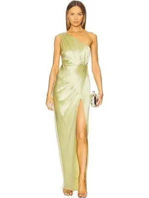 SAU LEE Preston Dress - Sage