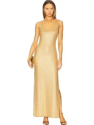 Luli Fama X Tank Dress - Gold