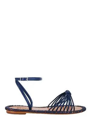 Schutz Livia Flat Sandal - Infinite Blue